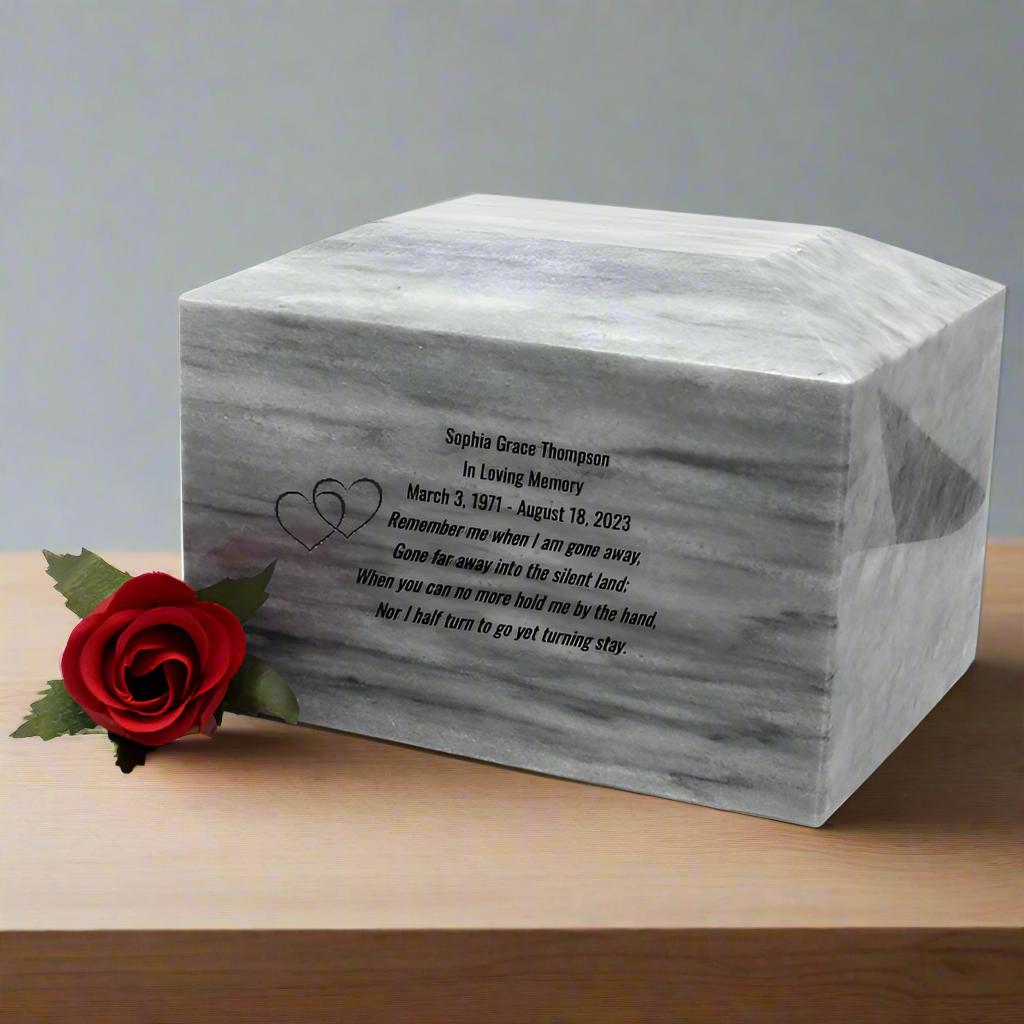 Marble Urn | Tibet Cloud Grey– Casket Depot Vancouver
