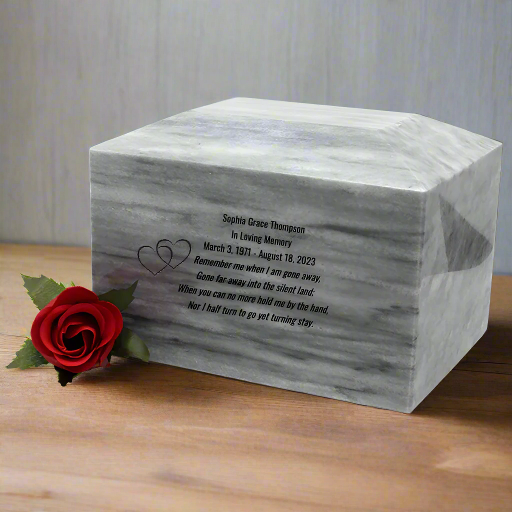 Marble Urn | Tibet Cloud Grey– Casket Depot Vancouver