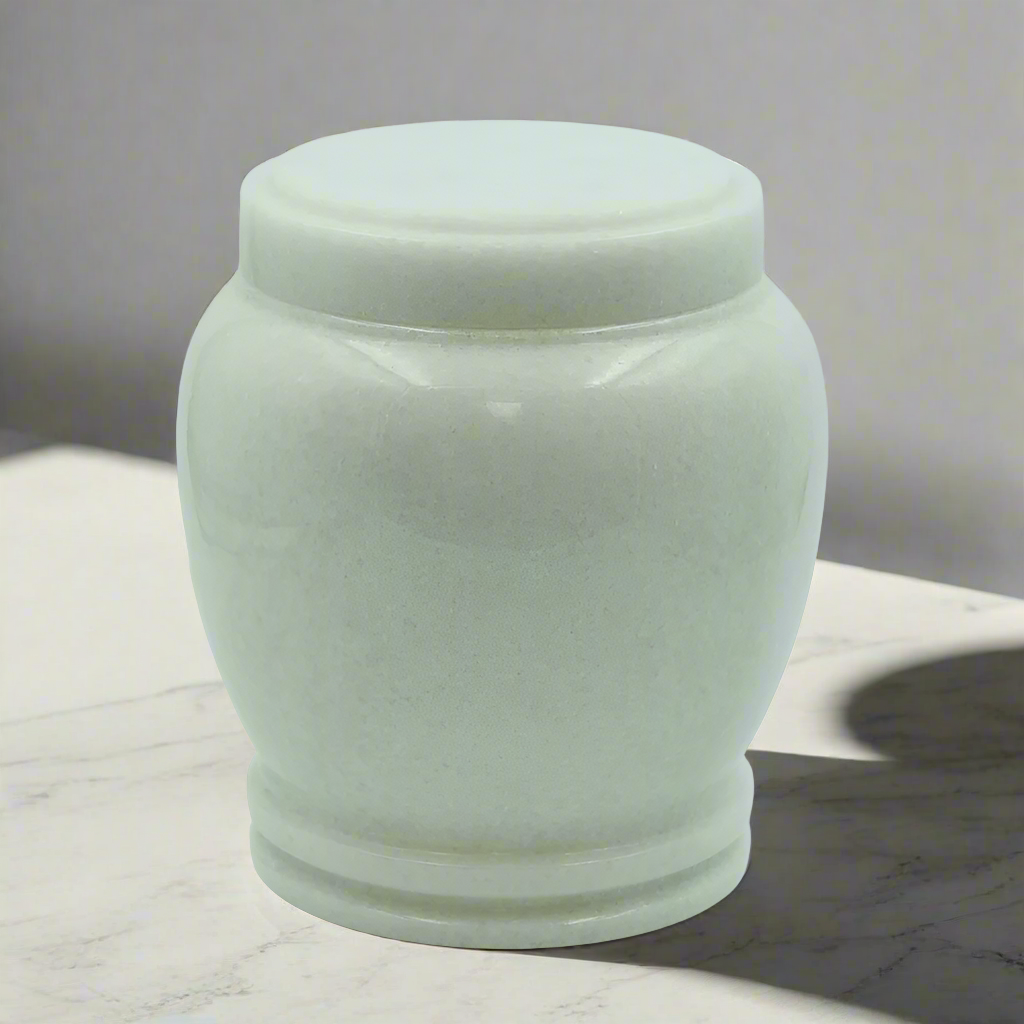 Marble Urn | Solid Marble Urn White– Casket Depot Vancouver
