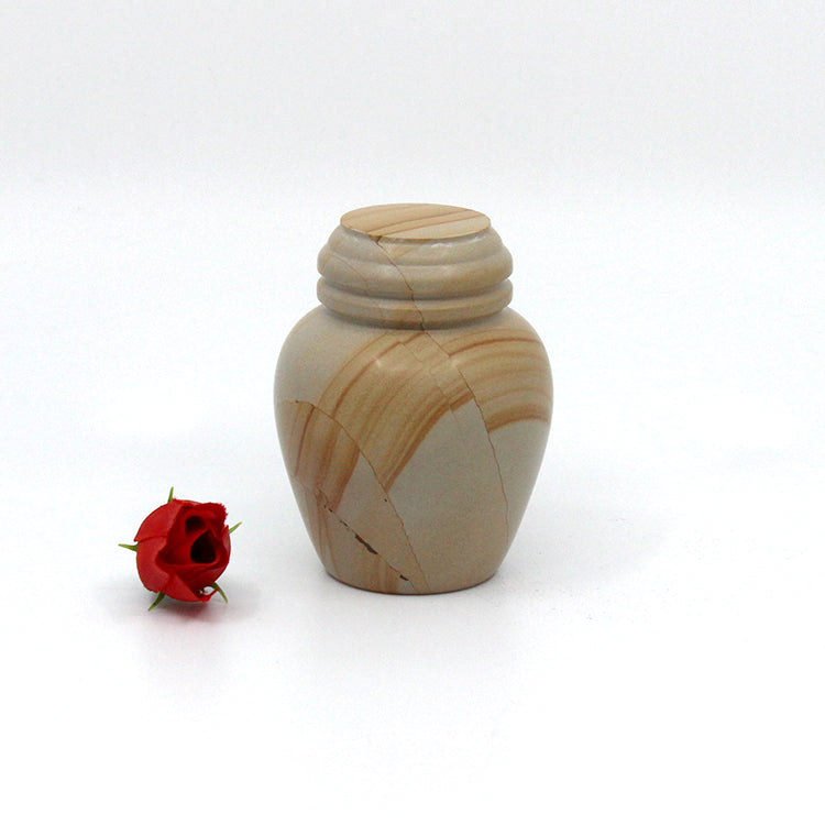 Perth Marble Momento Urn | Teak Stone– Casket Depot Vancouver